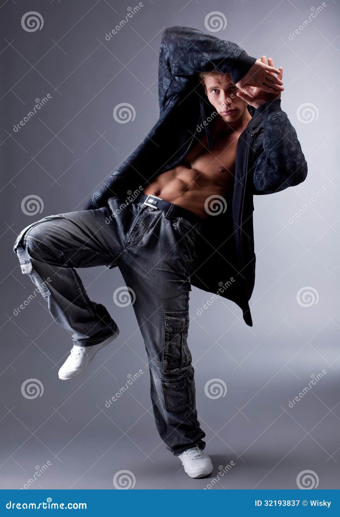 Flexible Performer of Modern Dance Stock Image - Image of motion ...
