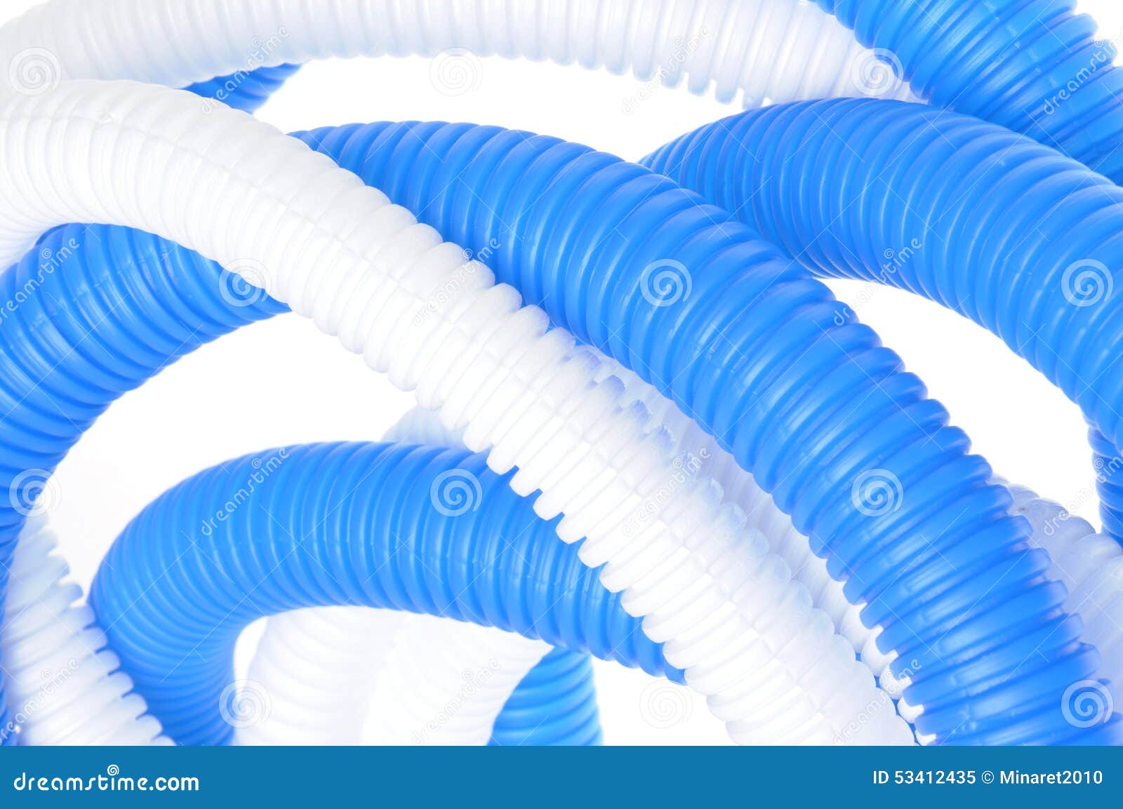 Flexible Plastic Corrugated Pipes Royalty-Free Stock Photo ...