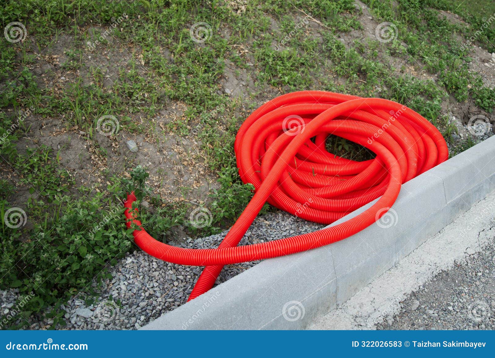 Flexible Red Plastic Tubes for Underground Cable Protection ...