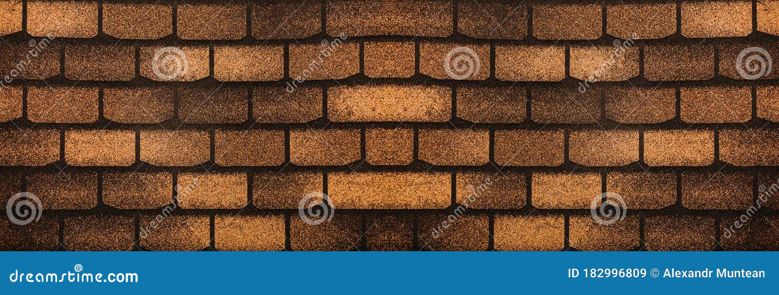 Flexible Roof Tiles Panoramic Stock Image - Image of color, cover ...
