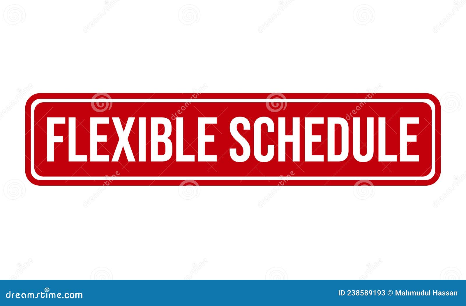 Flexible Schedule Rubber Stamp. Flexible Schedule Grunge Stamp Seal ...