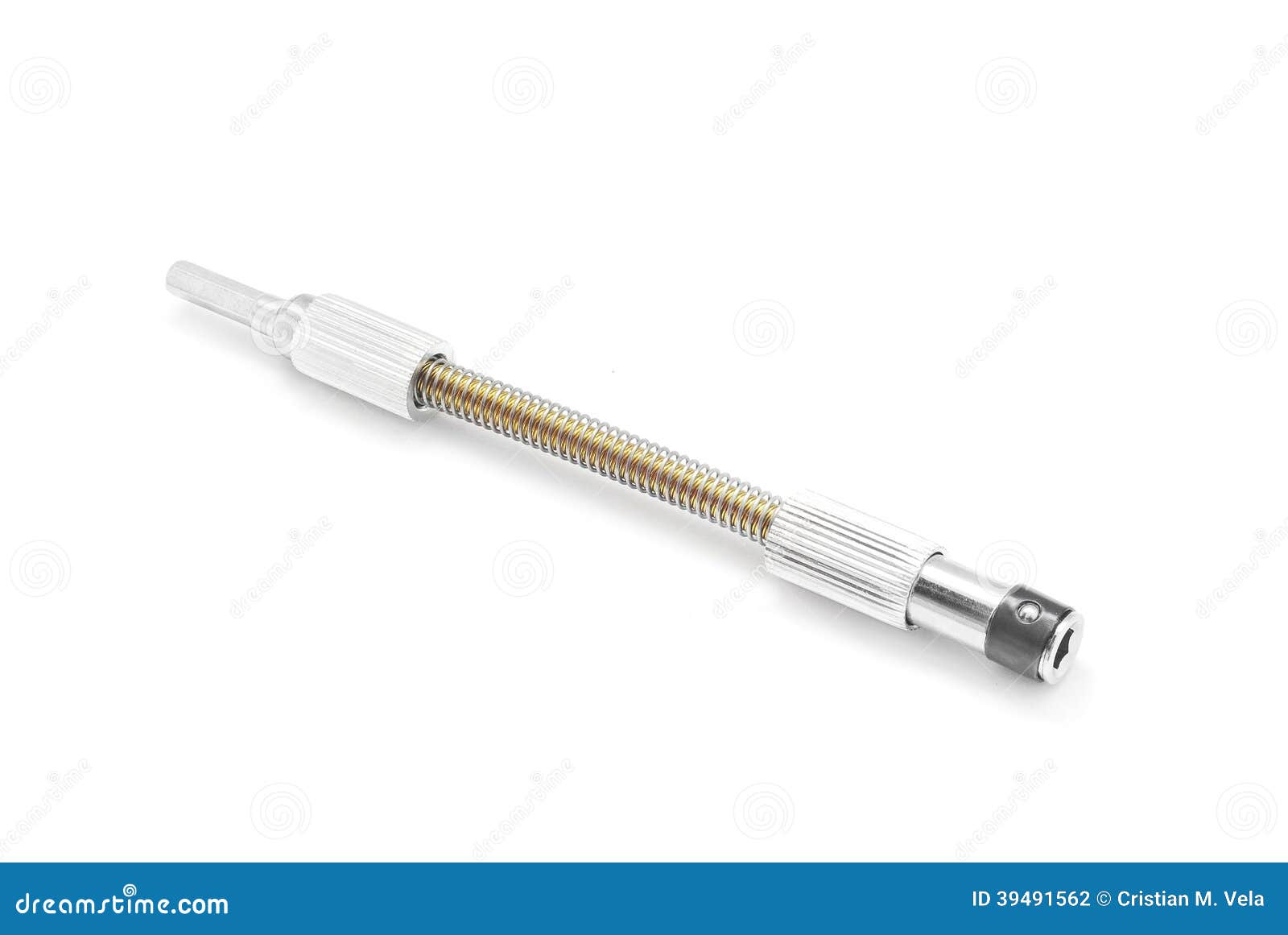 Flexible screwdrive head stock photo. Image of head, studio - 39491562