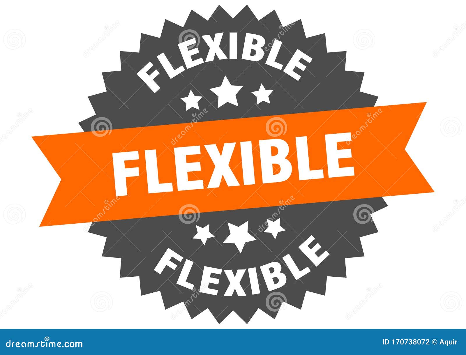Flexible Sign. Flexible Circular Band Label. Flexible Sticker Stock ...