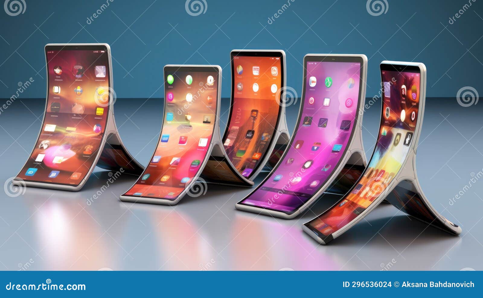 Flexible Smartphone, Future Phone Development Technologies Stock ...