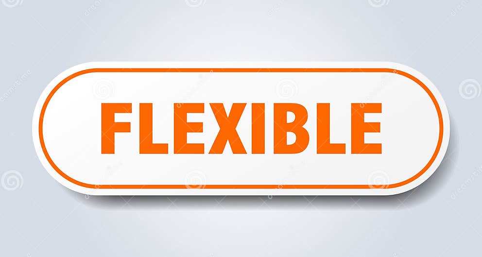 Flexible sticker. stock vector. Illustration of label - 197154332