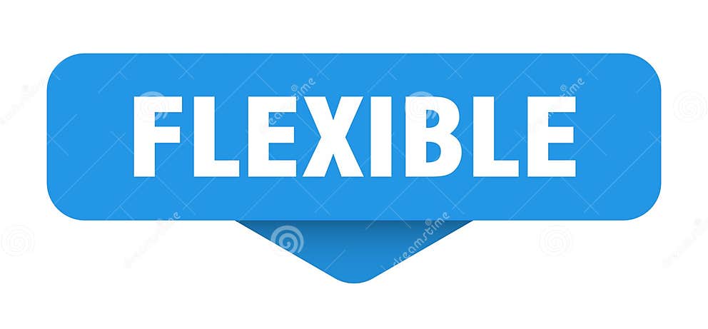 Flexible Sticker. Flexible Sign on Transparent Background Stock Vector ...