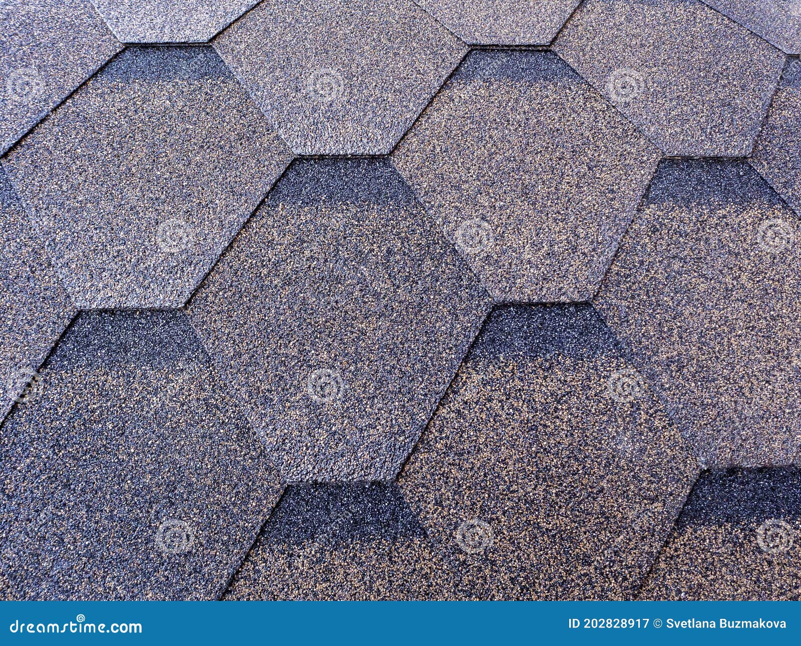 Flexible Tiles with Basalt Granulate in the Form of Hexagons Cover the ...