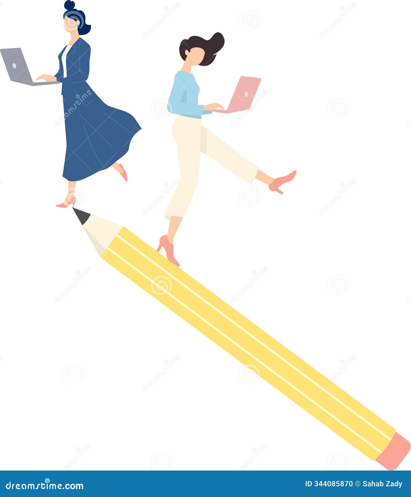 Remote Work, Anywhere, Anytime, Flexible Work, Freedom Stock Vector ...