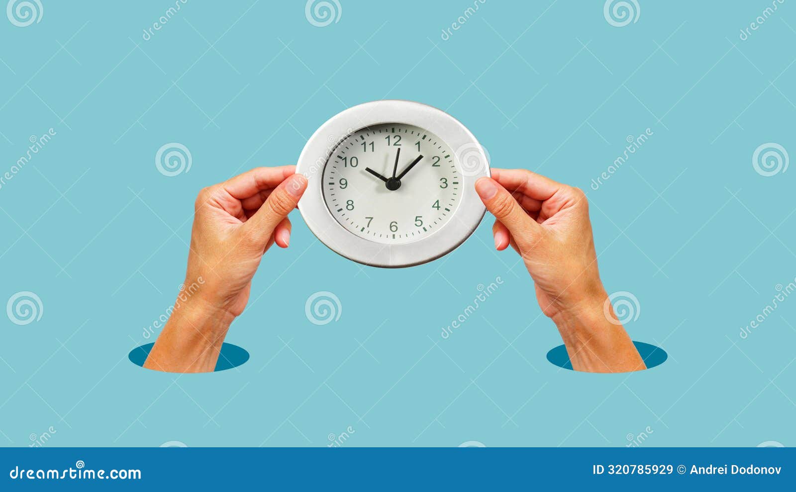 Flexible Work Schedule is Shown with Hands Stretching the Clock. Time ...
