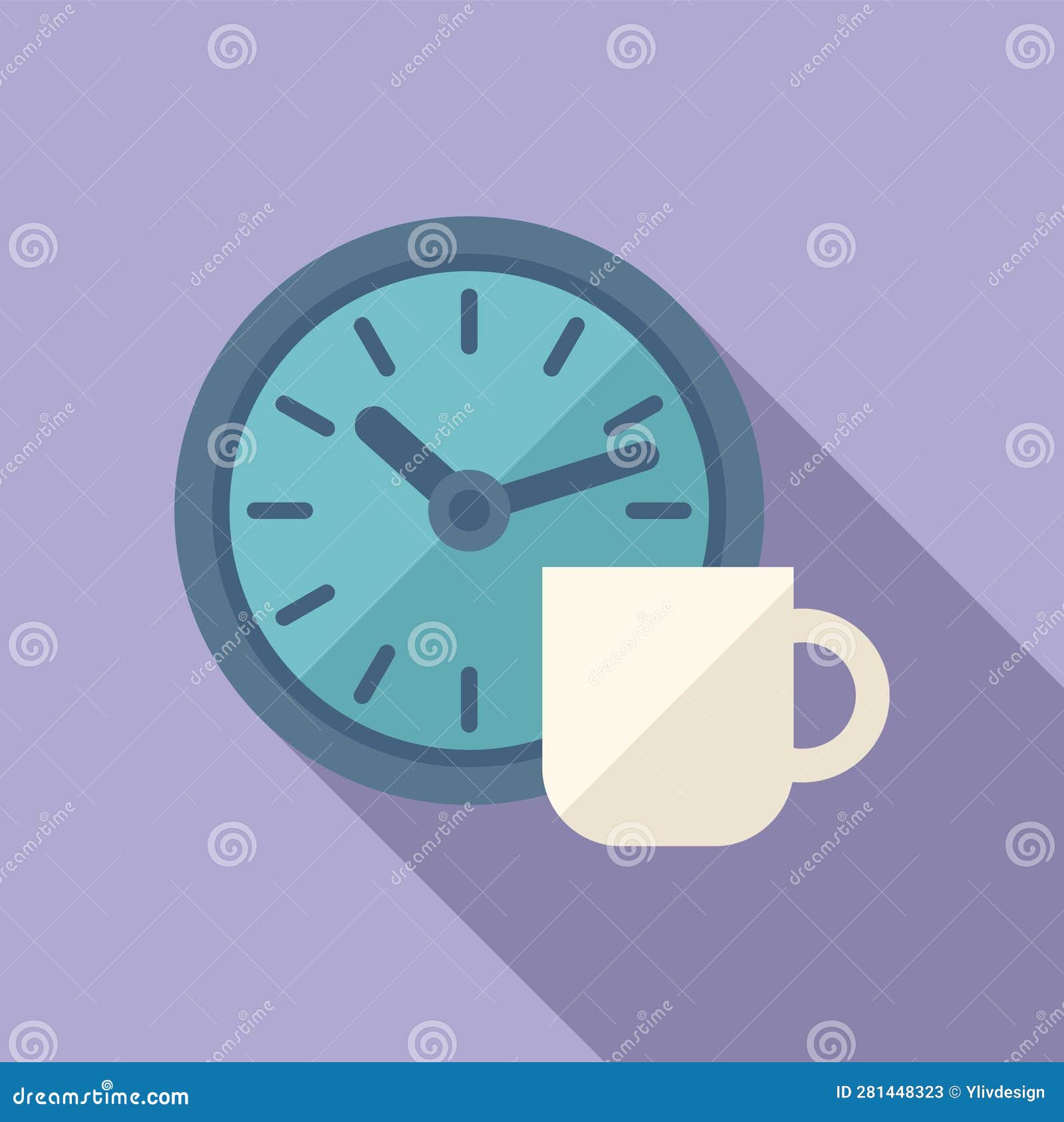 Flexible Working Hours Icon Flat Vector. Work Time Stock Vector ...