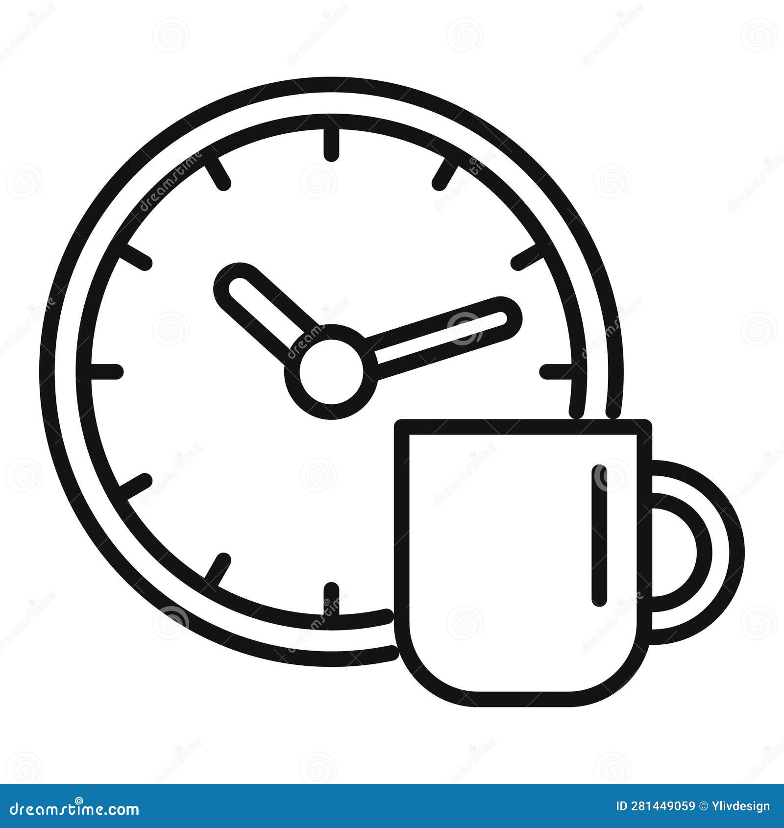 Flexible Working Hours Icon Outline Vector. Work Time Stock Vector ...