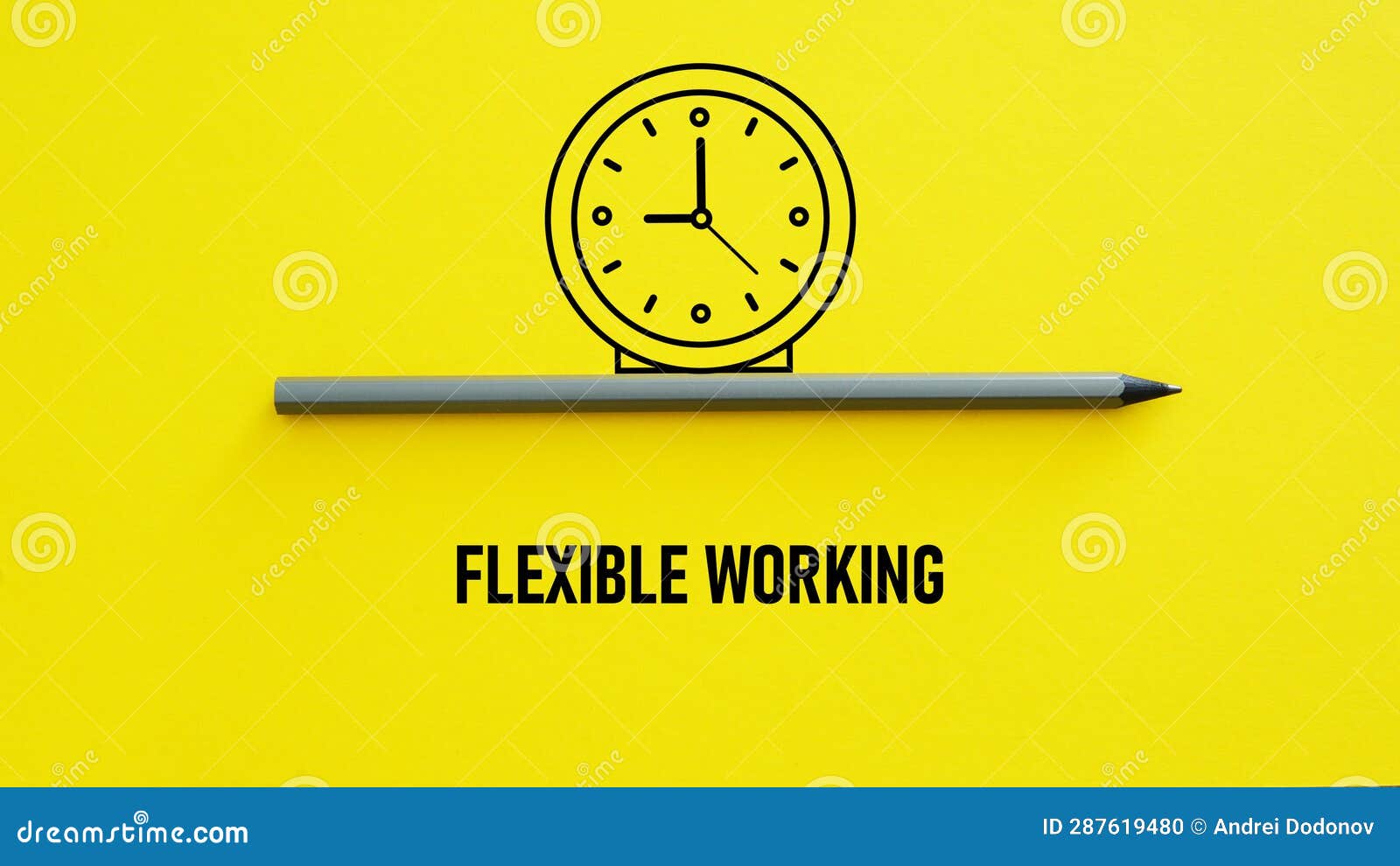 Flexible Working Policy is Shown Using the Text and Picture of the ...