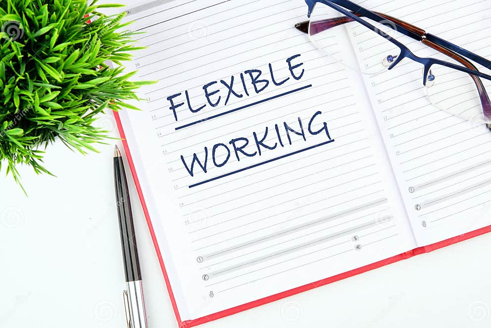Flexible Working Symbol. Concept Words Flexible Working in a Business ...