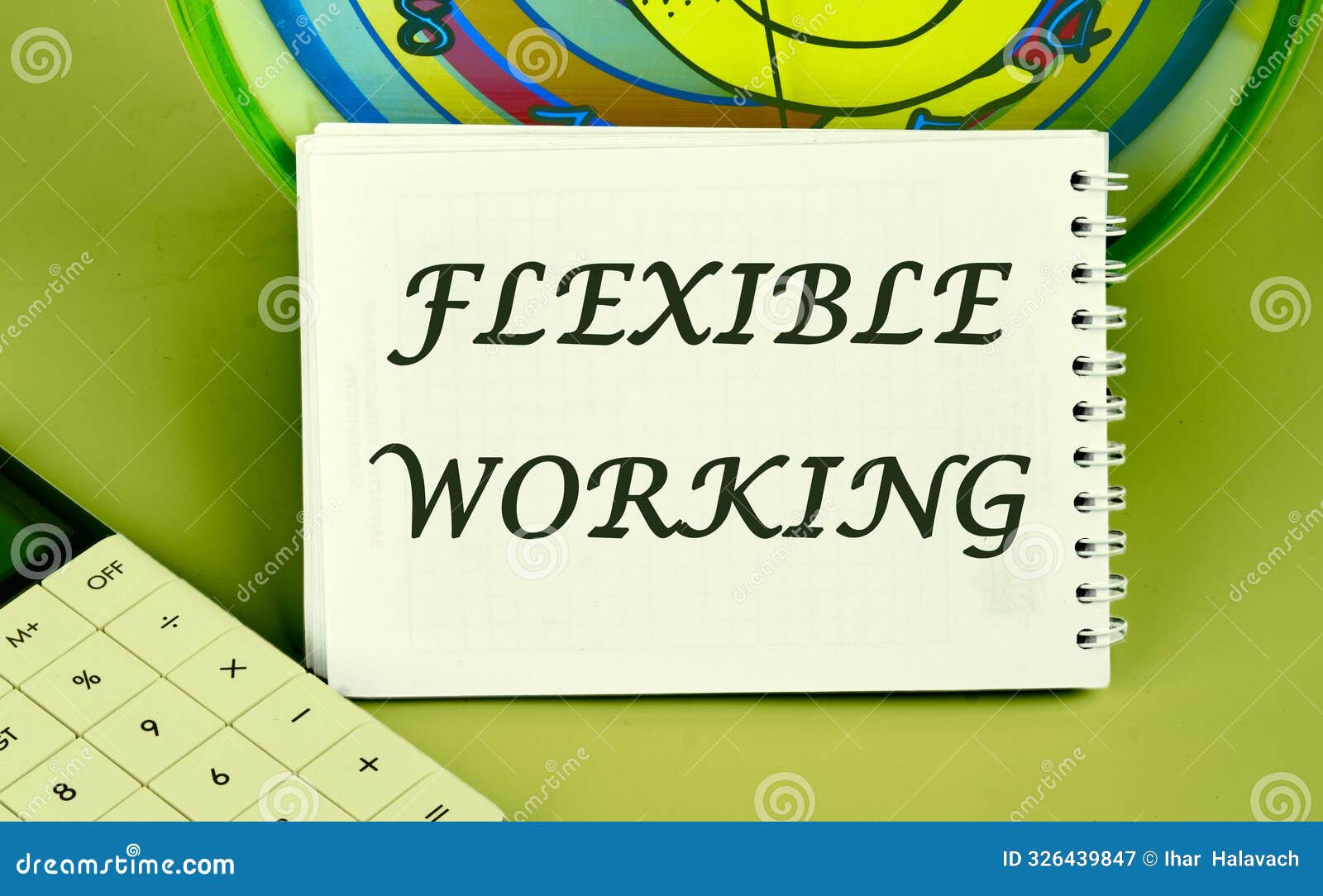 Flexible Working Symbol. Concept Words Flexible Working a Note Written ...
