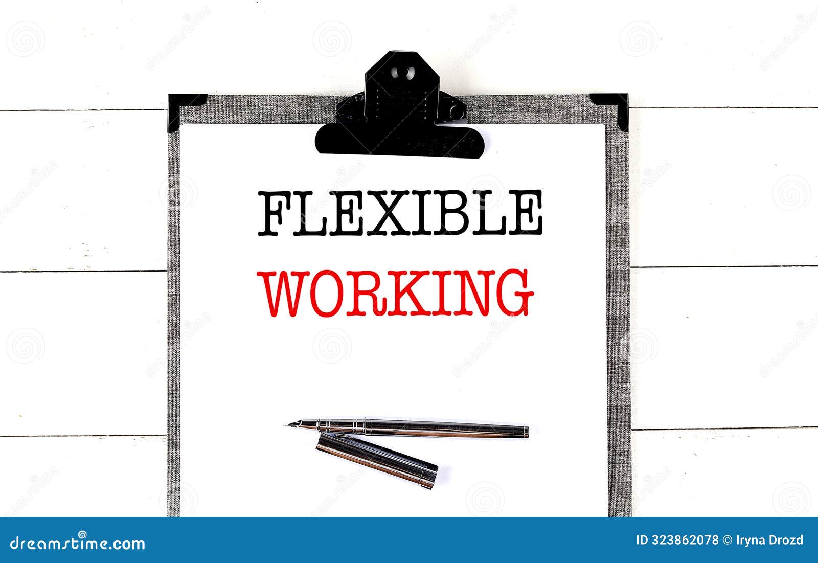 Flexible Working Symbol. Concept Words Flexible Working On Beautiful ...