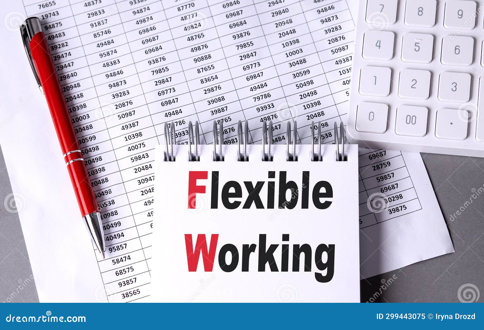 Flexible Working Future Worn Sign In Downtown City Setting Stock Image ...