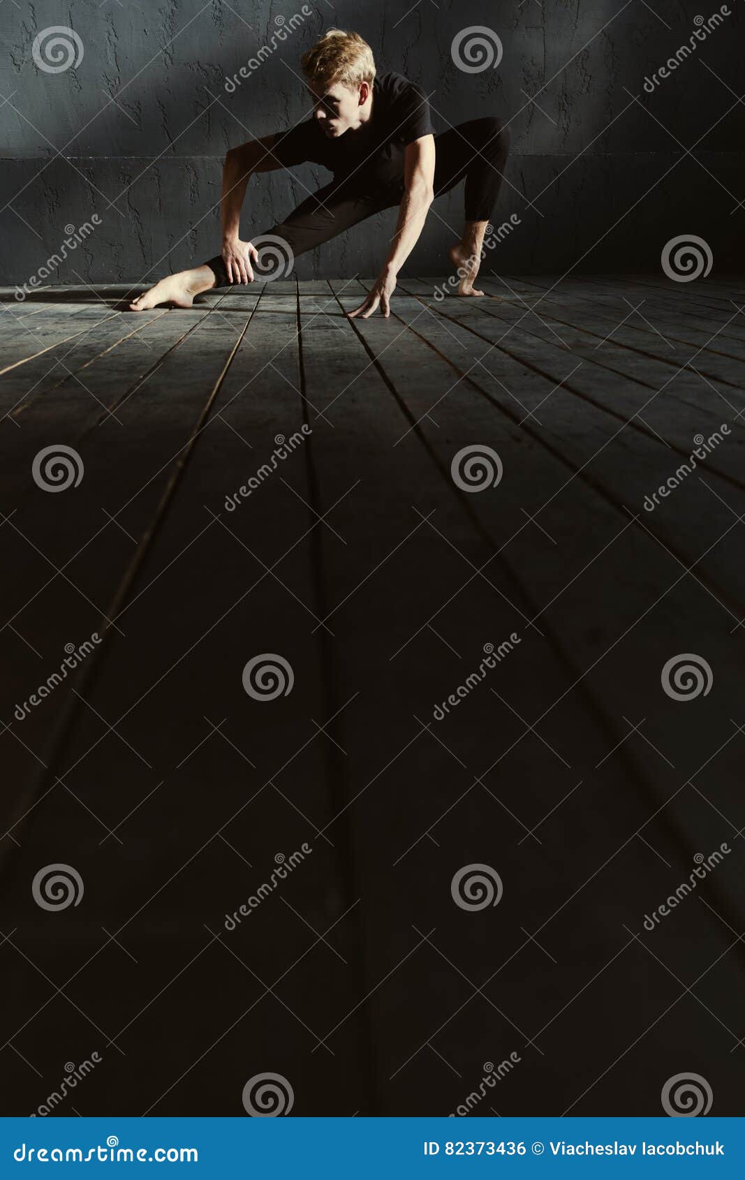 Flexible Young Dancer Stretching in the Studio Stock Photo - Image of ...