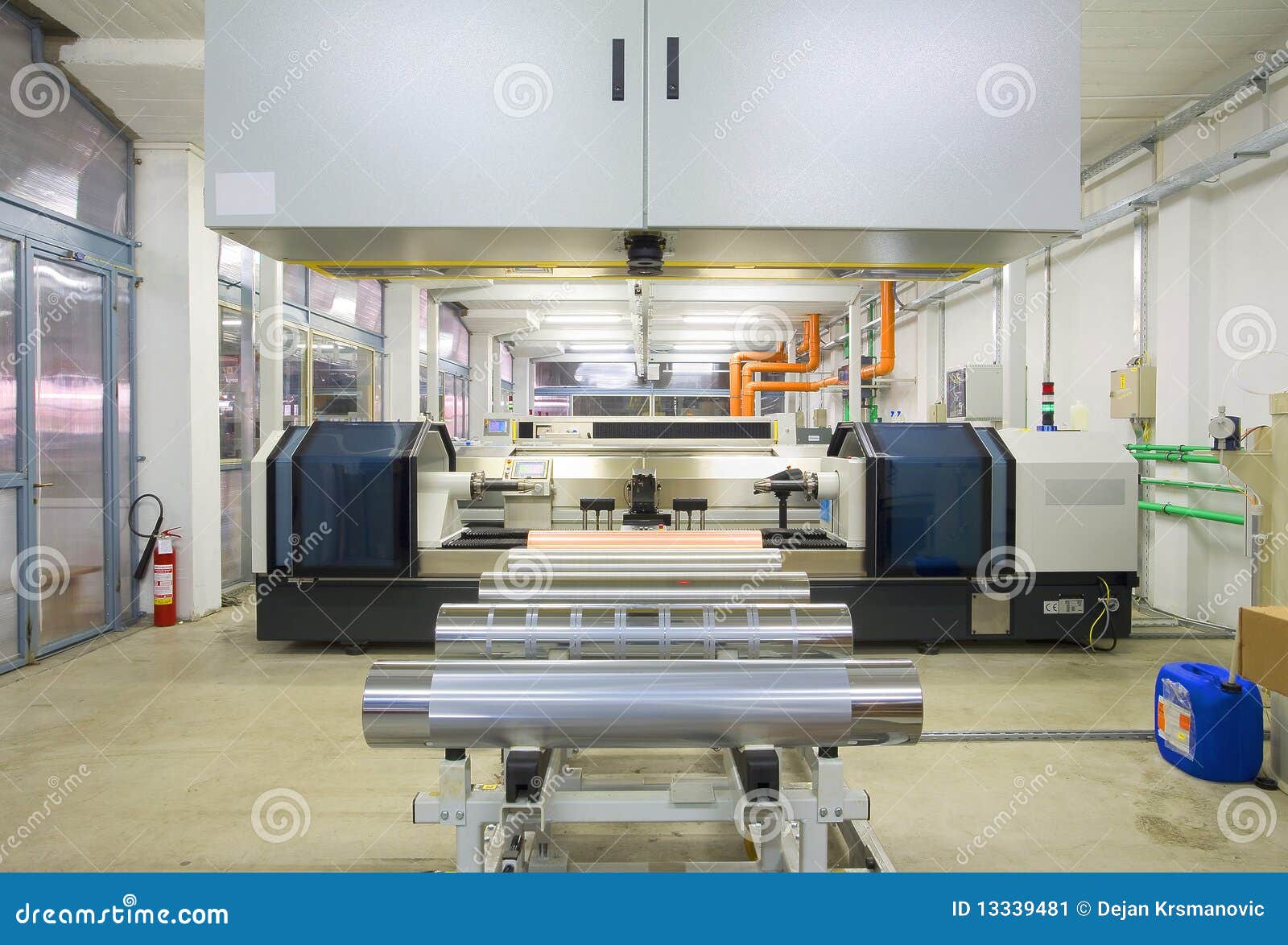 Flexo Printing stock image. Image of print, indoor, press - 13339481