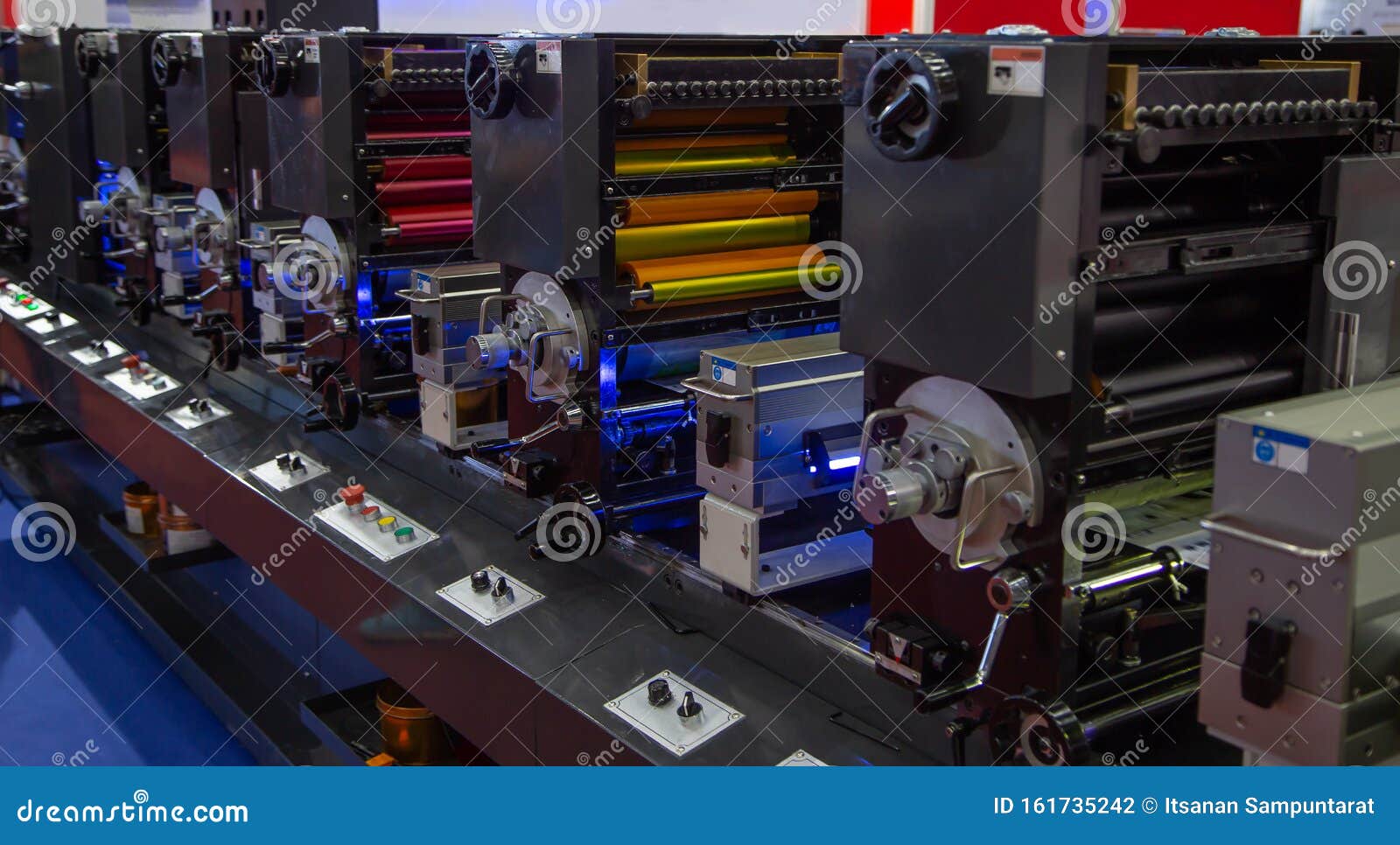 Flexographic Printing Press. Rotary / Flexo Press Machine. In-line ...