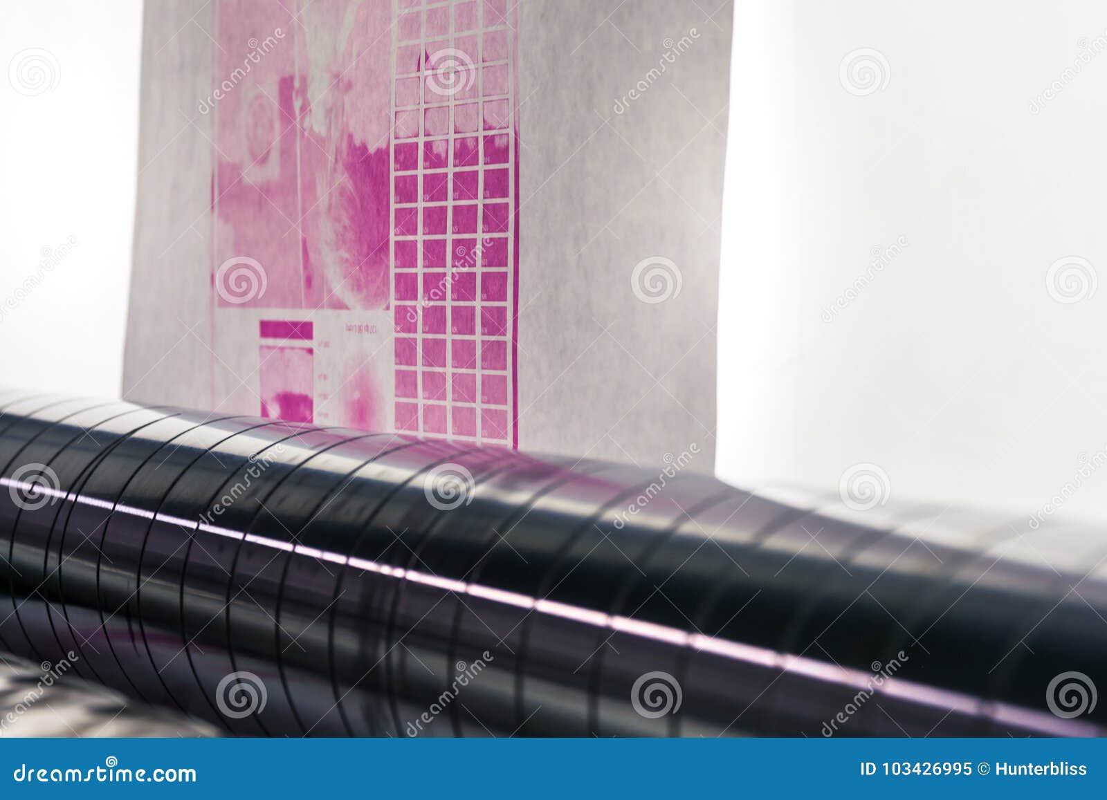 Flexography Backlit Proofing Web Roller Preview Test Calibration Stock ...
