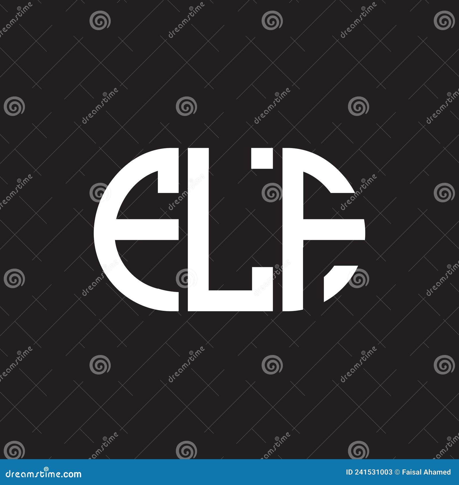 FLF Letter Logo Design on Black Background. FLF Creative Initials ...
