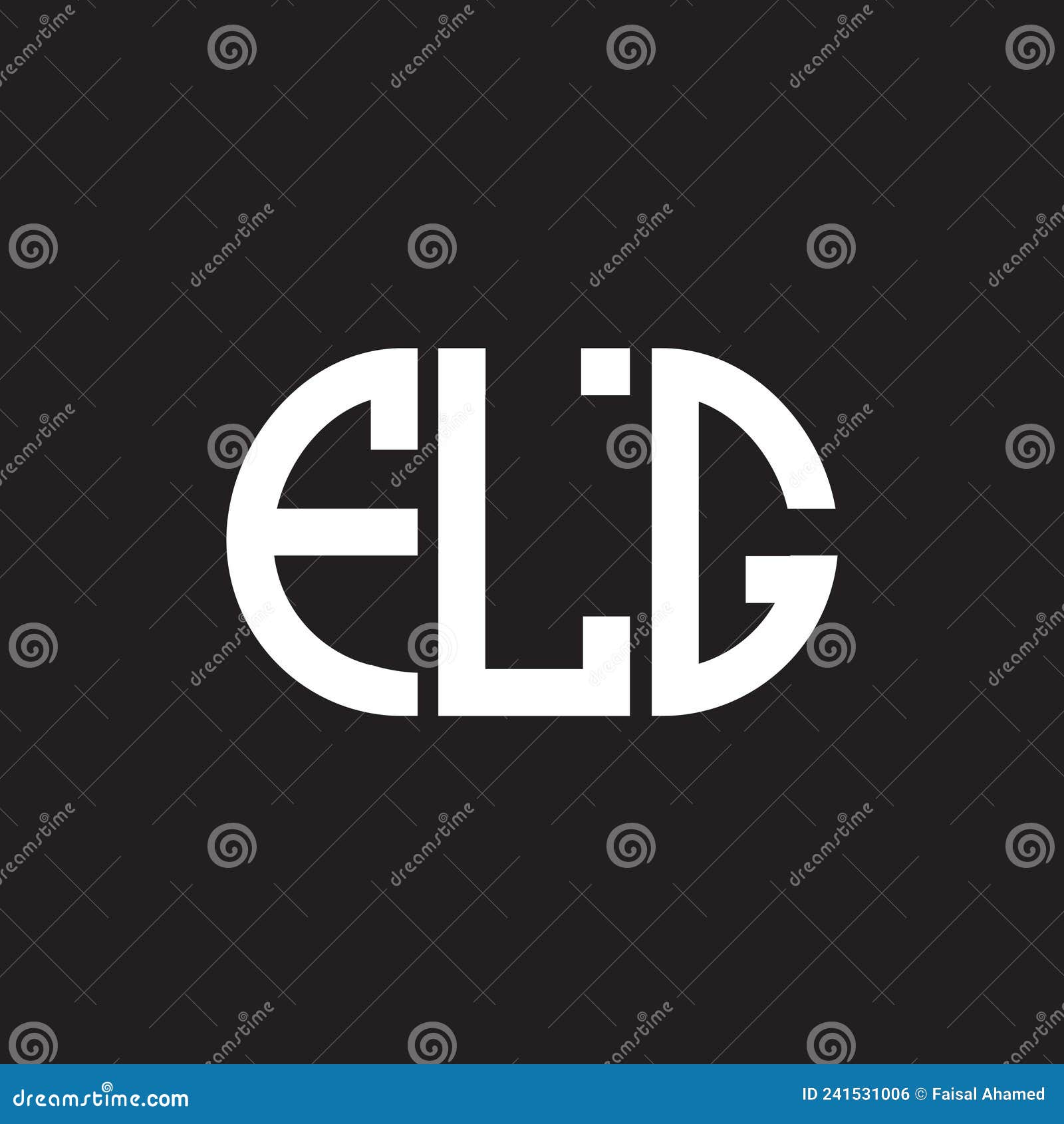 FLG Letter Logo Design on Black Background. FLG Creative Initials ...