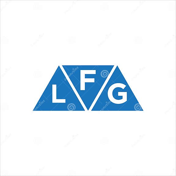 FLG Triangle Shape Logo Design on White Background. FLG Creative ...