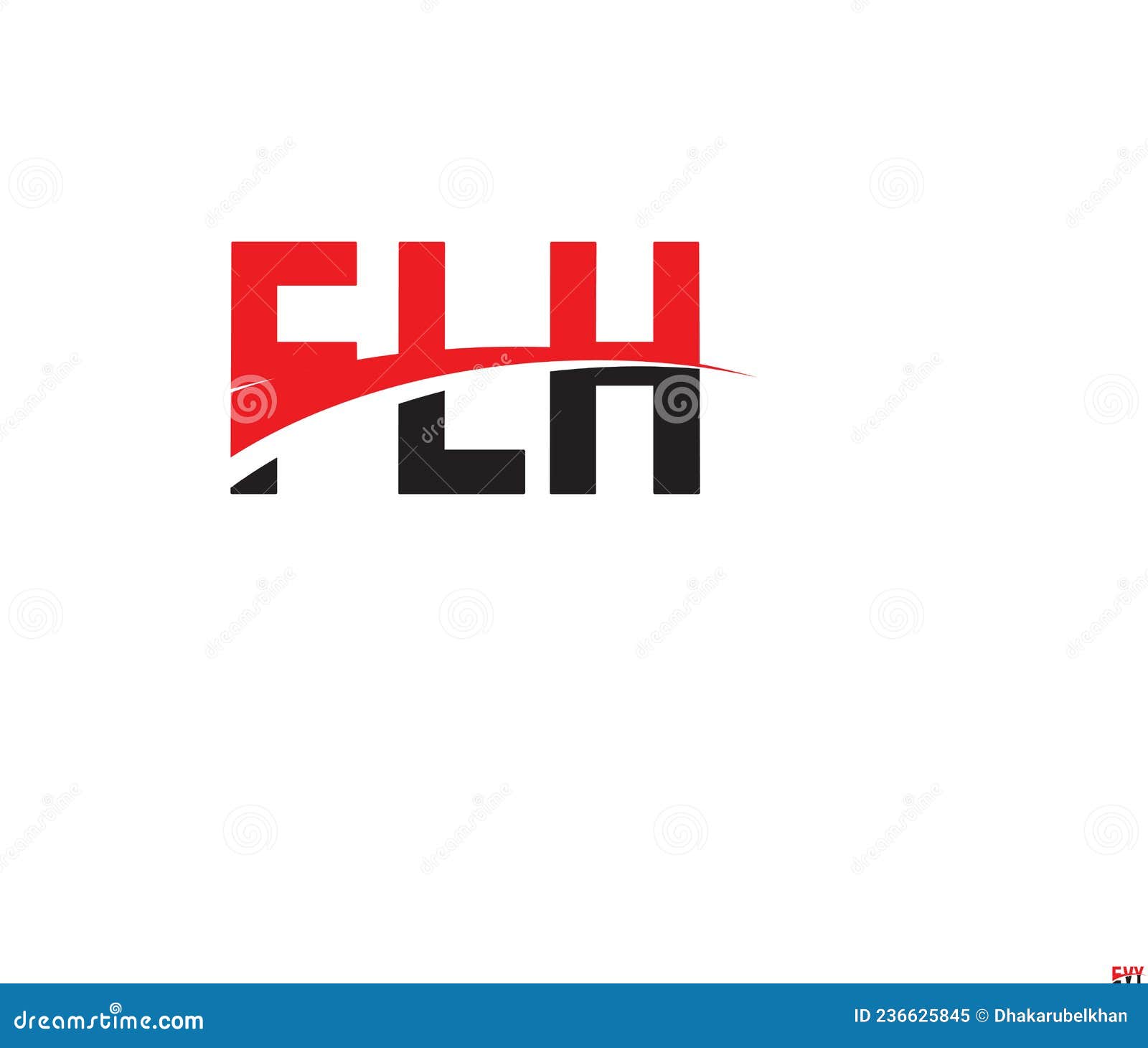 FLH Letter Initial Logo Design Vector Illustration Stock Vector ...