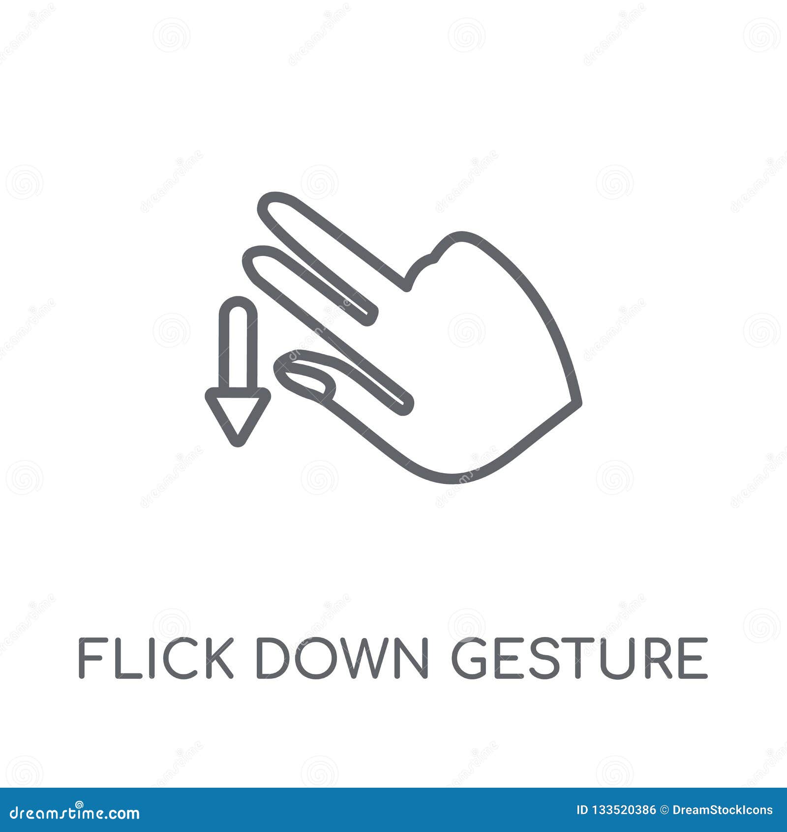 Flick Up Or Down Tutor For Touchscreen Devices. Person Using Switch ...