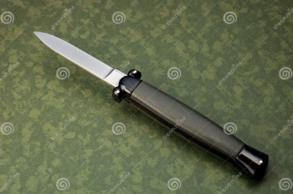 Flick knife stock image. Image of deathly, curtain, sharp - 1521225