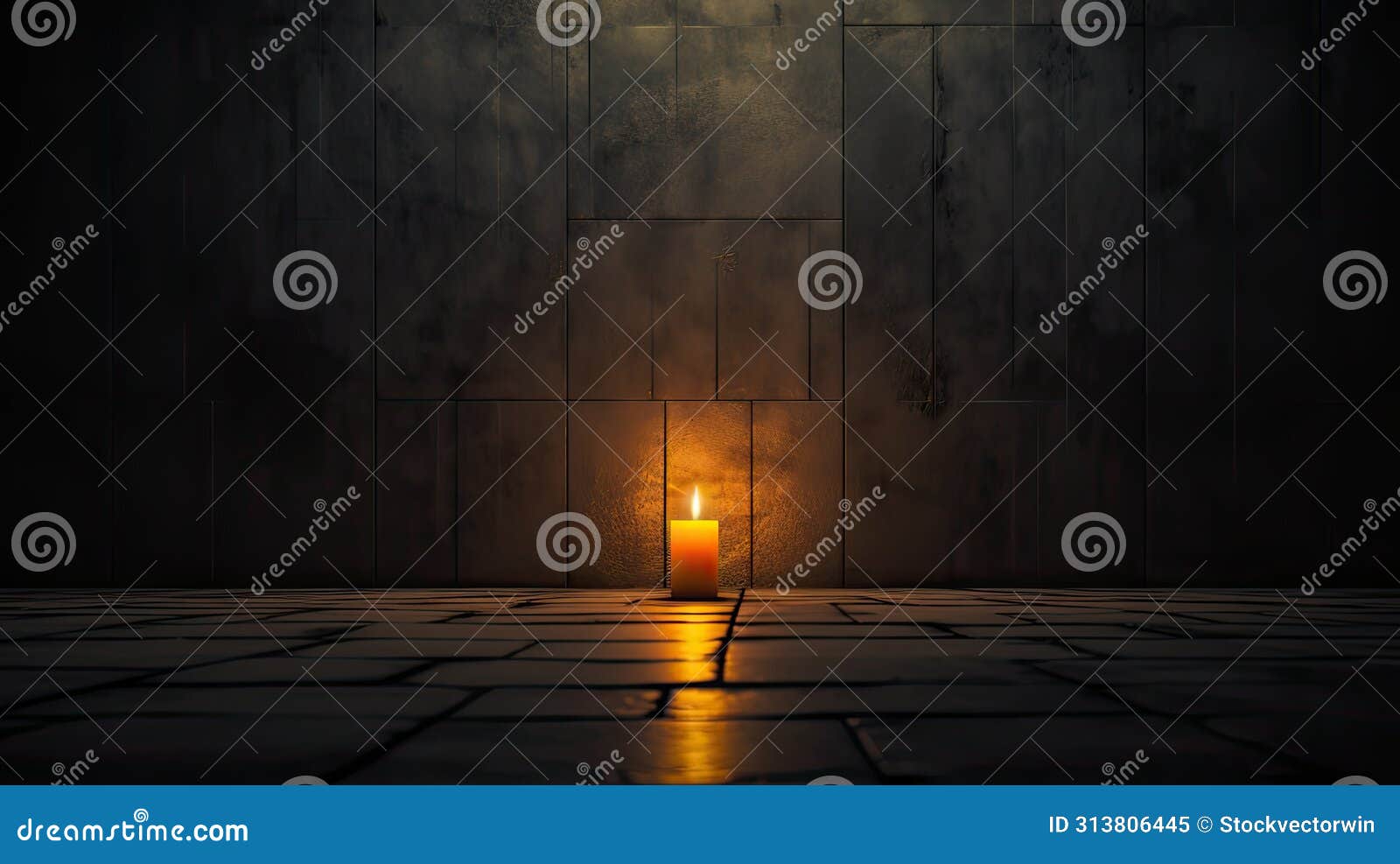 Flicker Darkness into Light Stock Illustration - Illustration of ...