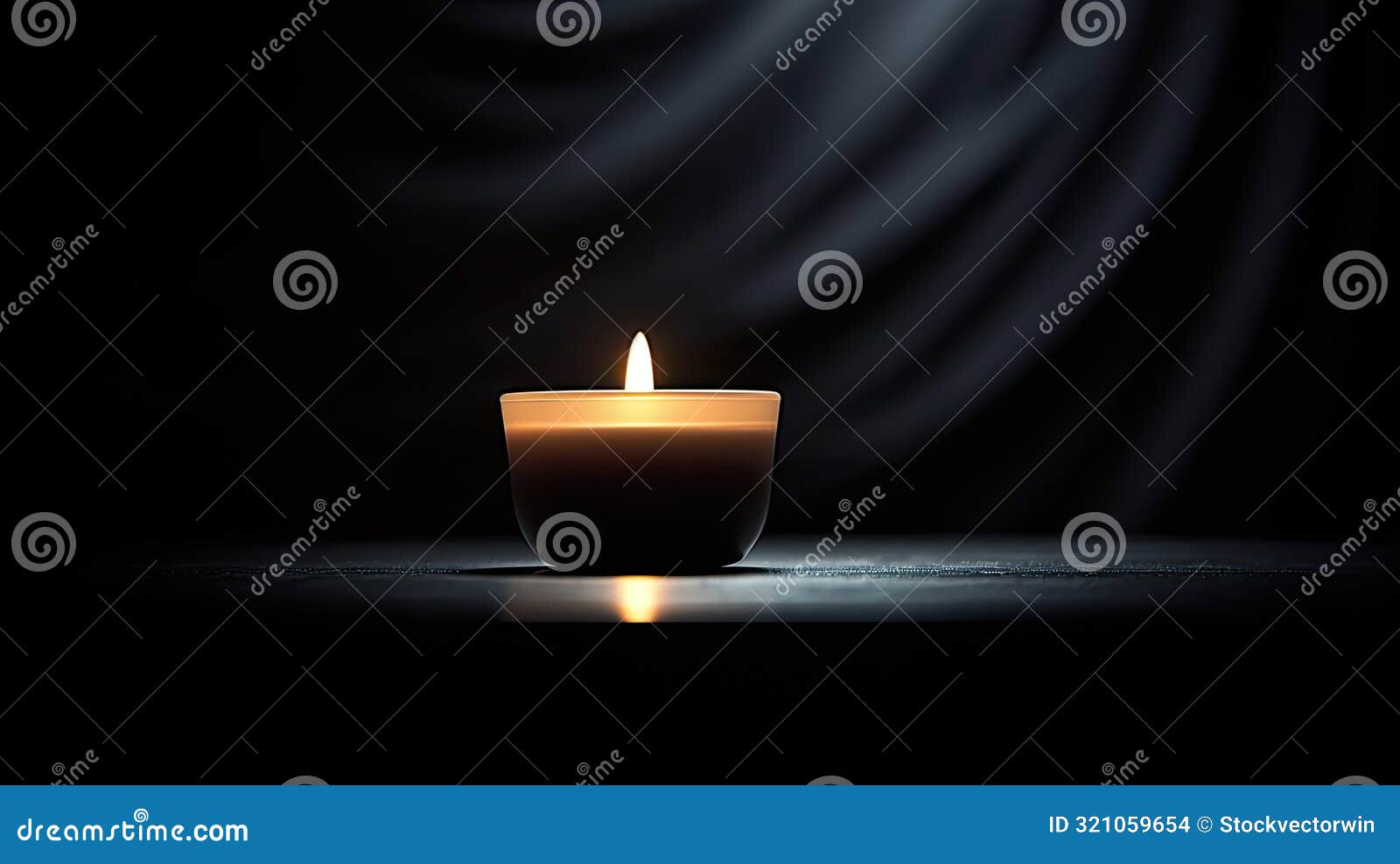 Flicker Light Shining in Darkness Stock Illustration - Illustration of ...