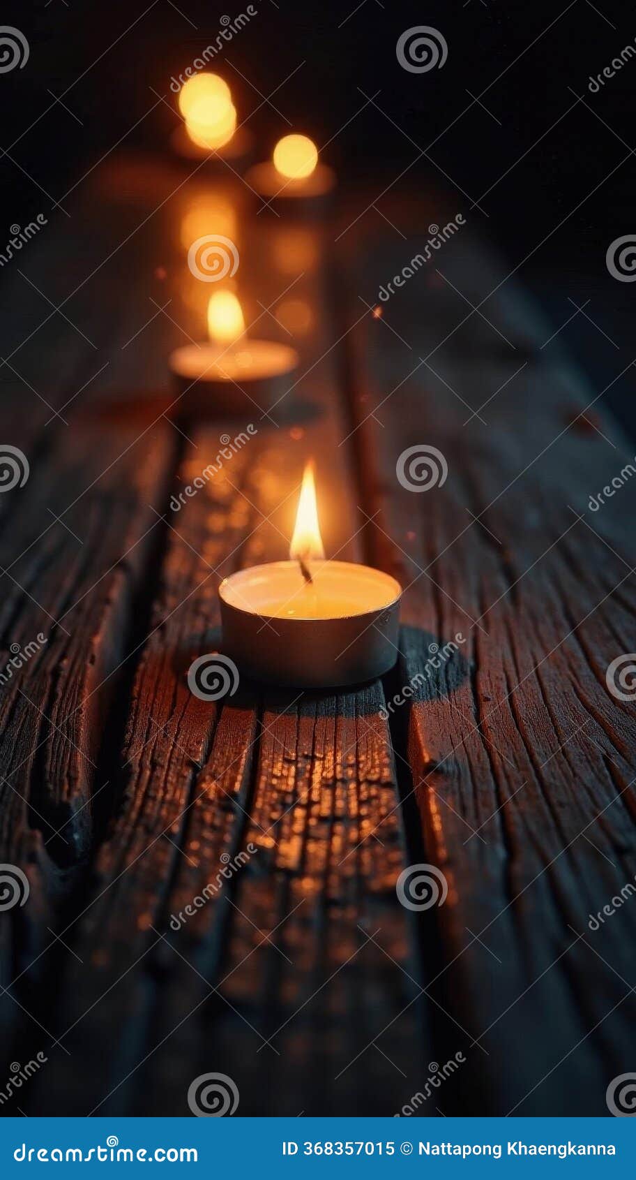 Flickering Candlelight And A Dried Floral Arrangement In A Twilight-lit ...