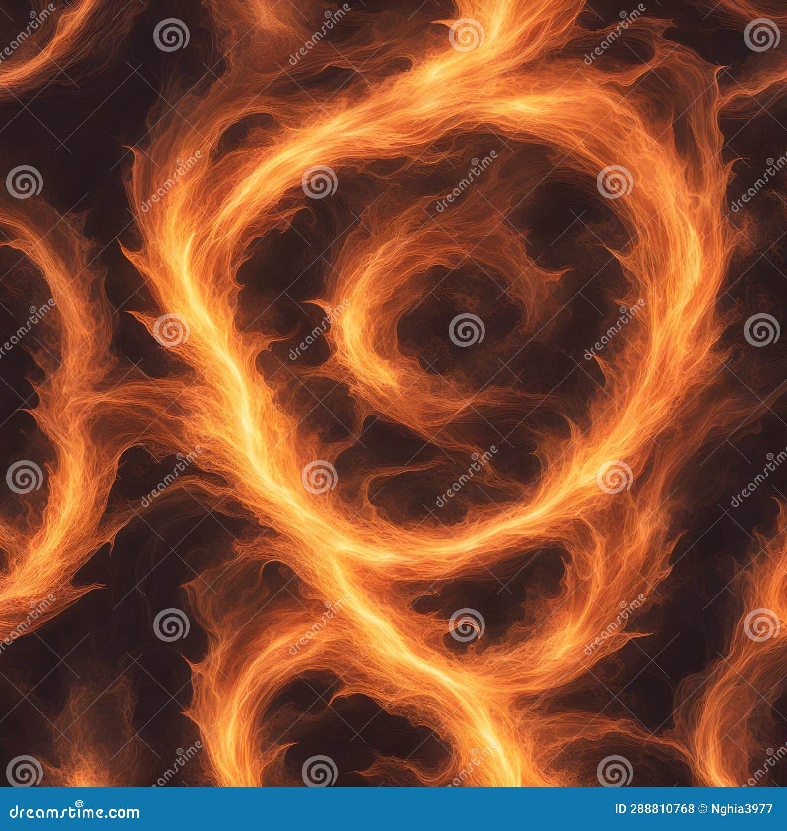 Flickering Flames Forming a Mesmerizing Cascade of Light Stock ...