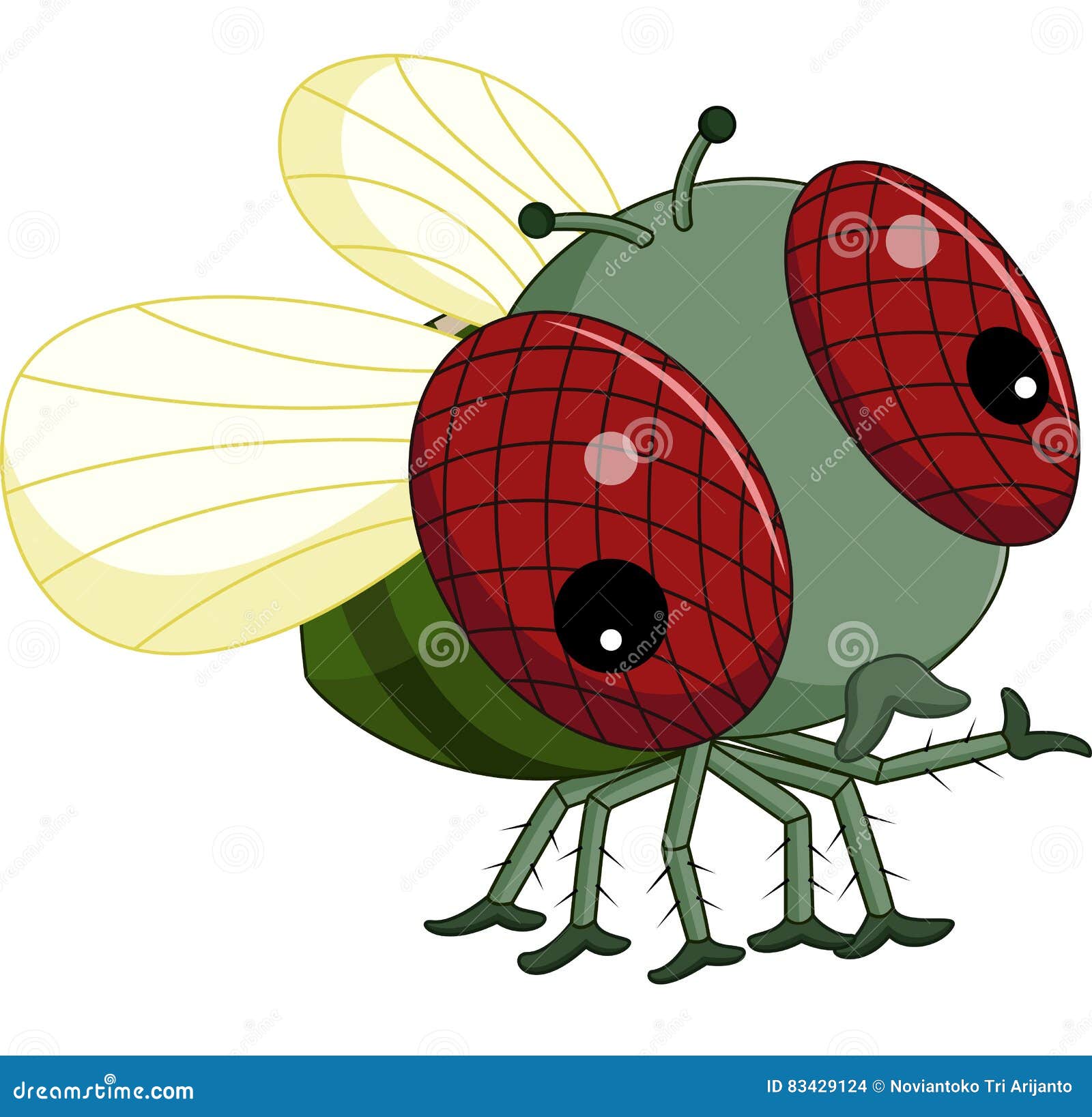 Flies cartoon stock vector. Illustration of insect, nature - 83429124