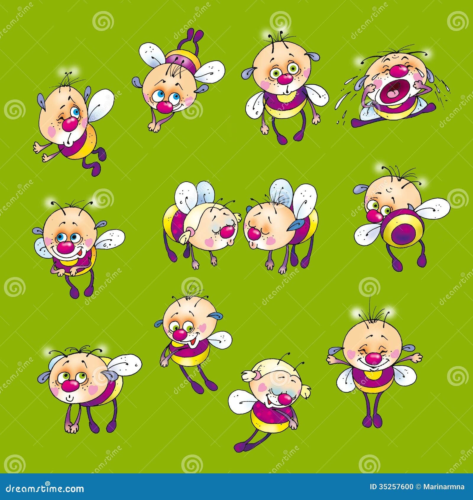 Flies stock illustration. Illustration of emotions, fright - 35257600
