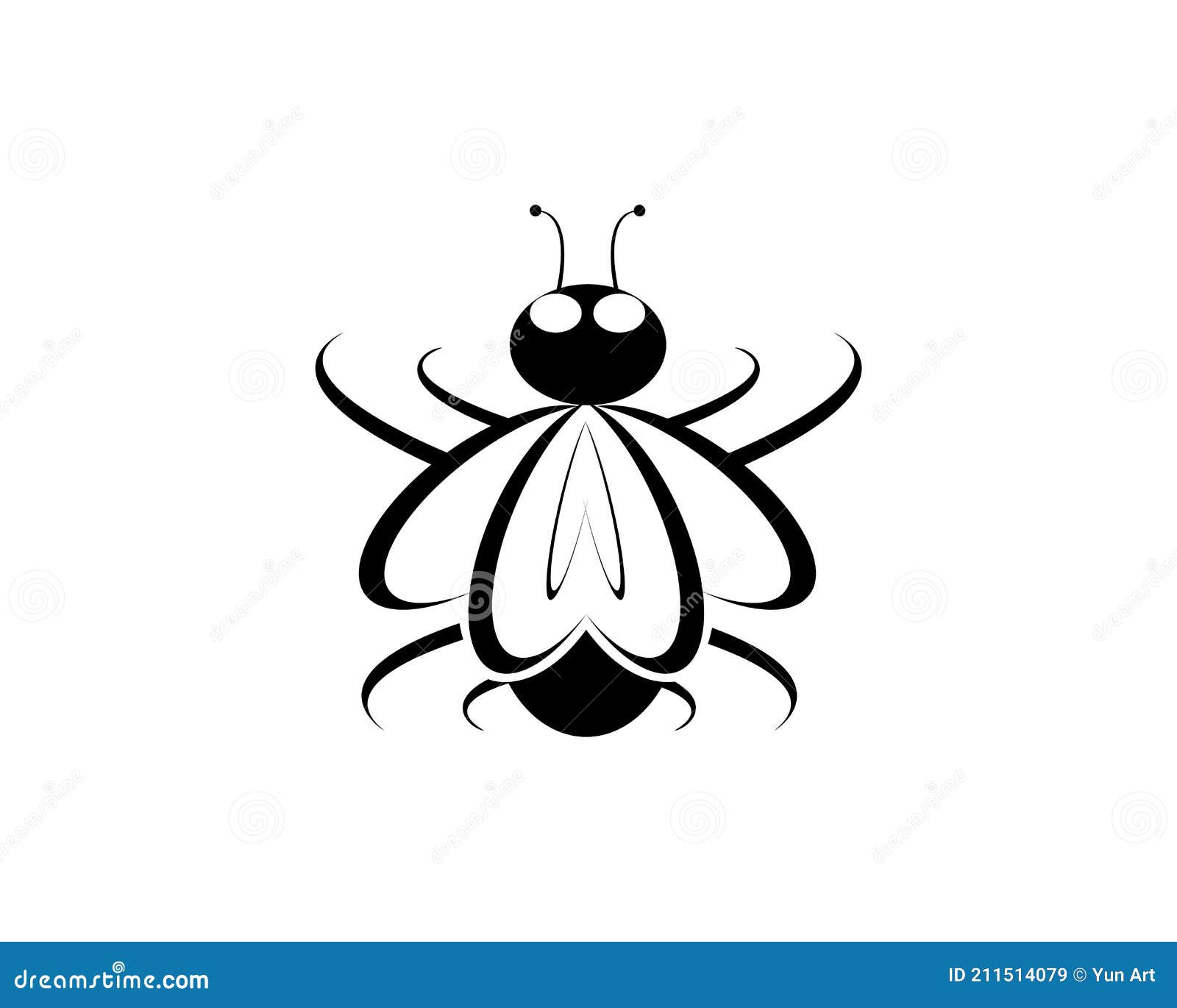 Flies Logo Vector Design Inspiration Stock Illustration - Illustration ...
