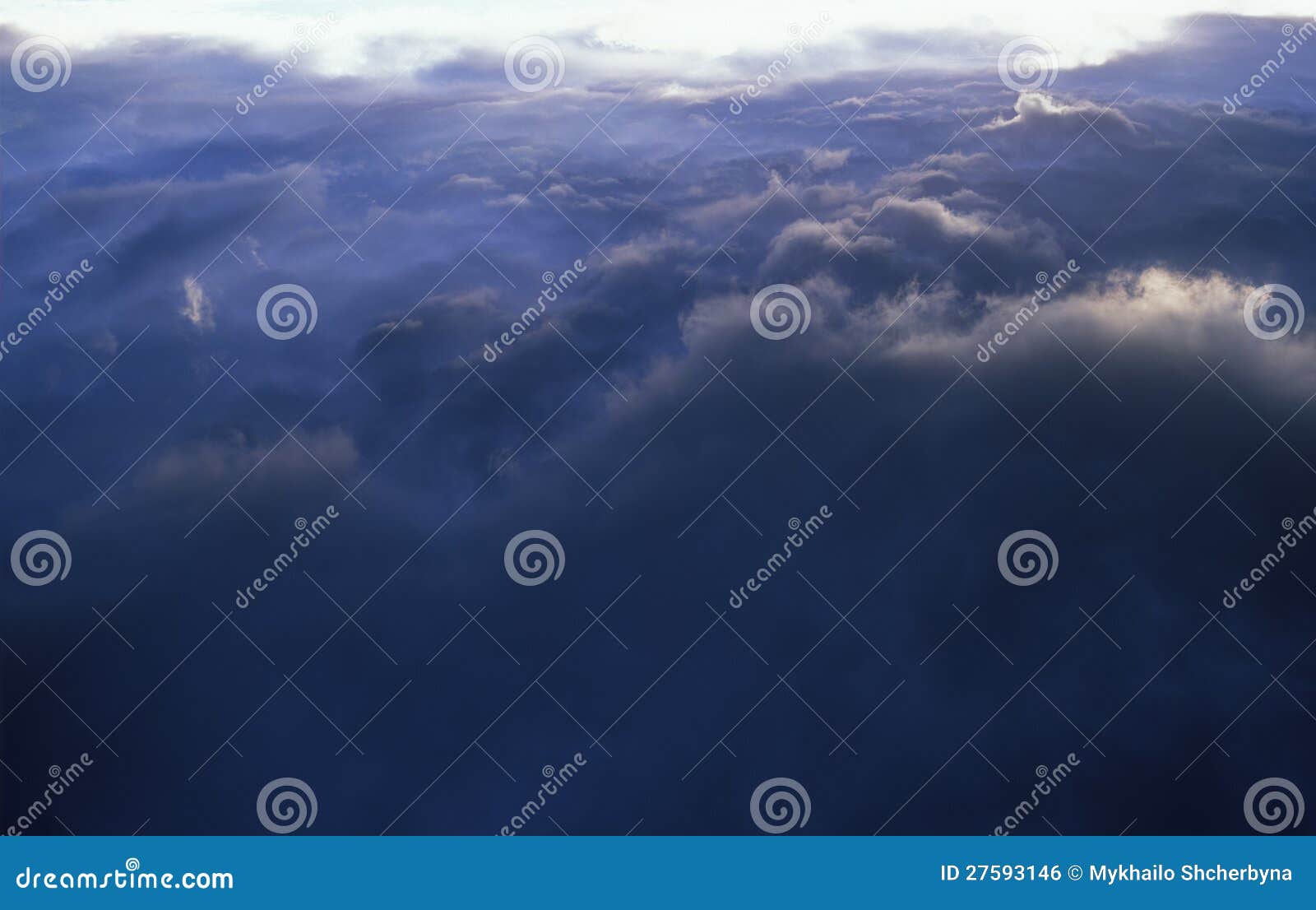 Flight Above the Thunder Clouds. Stock Photo - Image of weather, danger ...