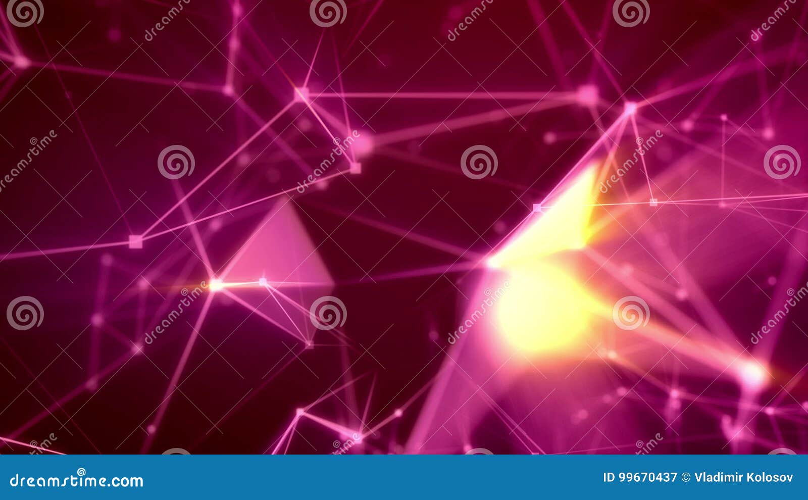 Flight through the Abstract Purple Cyberspace Stock Illustration ...