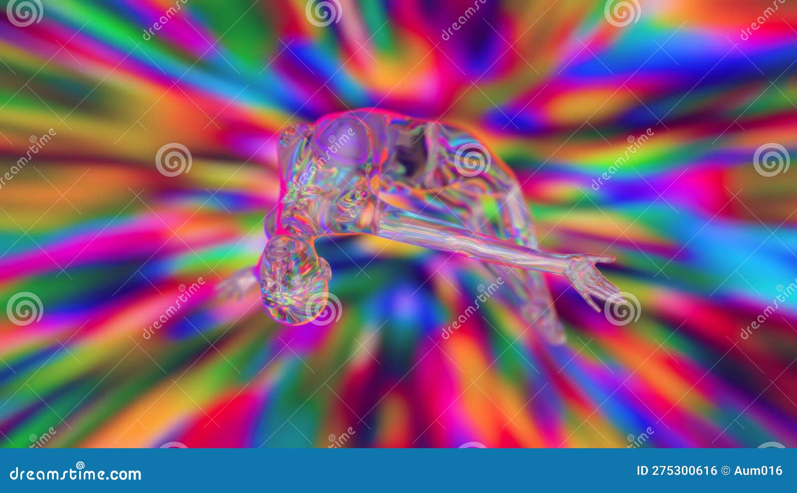 Flight in the Astral Space of Lucid Dreams Stock Illustration ...