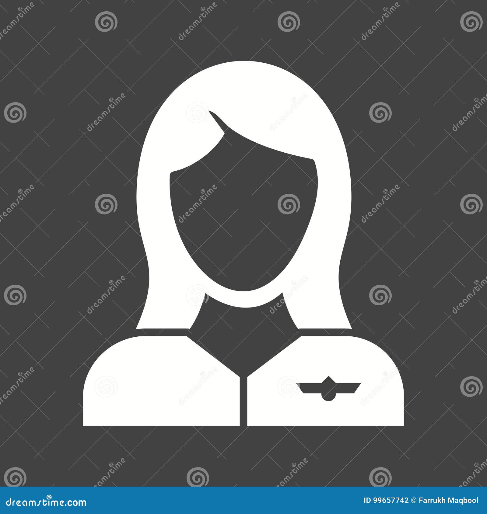 Flight Attendant stock vector. Illustration of travel - 99657742