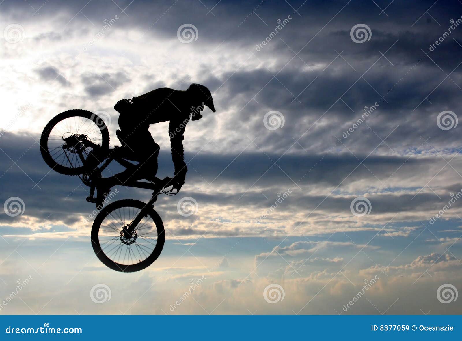 Flight on a bicycle stock image. Image of outdoor, jump - 8377059