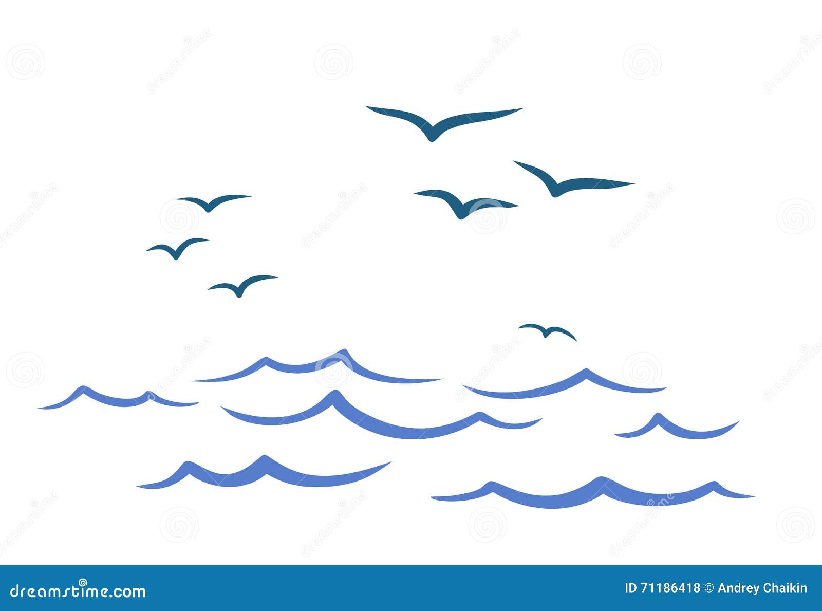 Birds Over Ocean Stock Illustrations – 219 Birds Over Ocean Stock ...