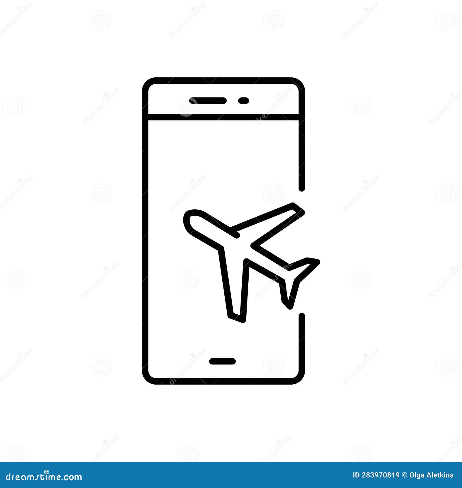 Flight Booking Icon - Online Mobile Icon Stock Vector - Illustration of ...