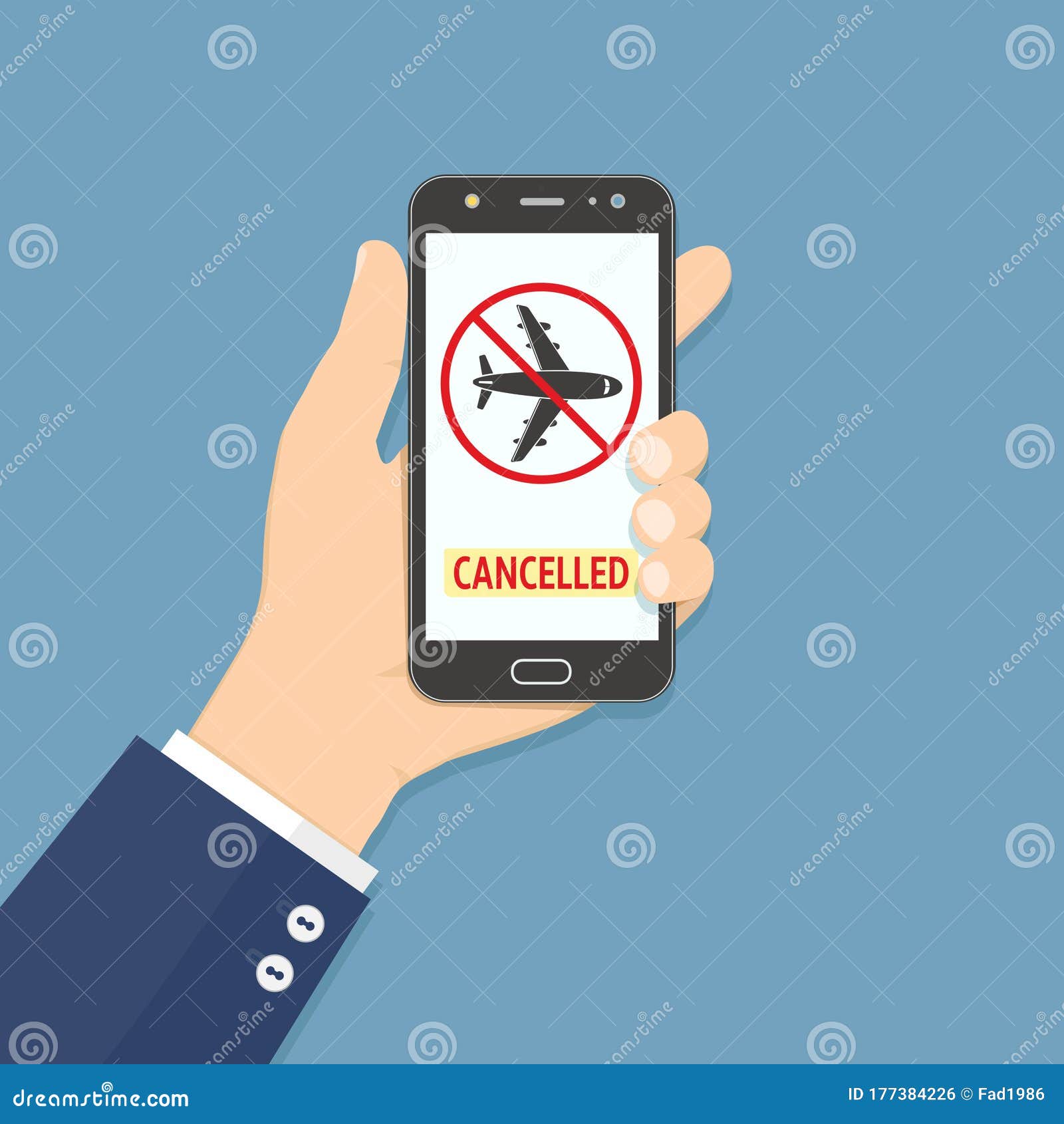 Flight Cancelled. Boarders Closed For Quarantine. Airport Timetable ...