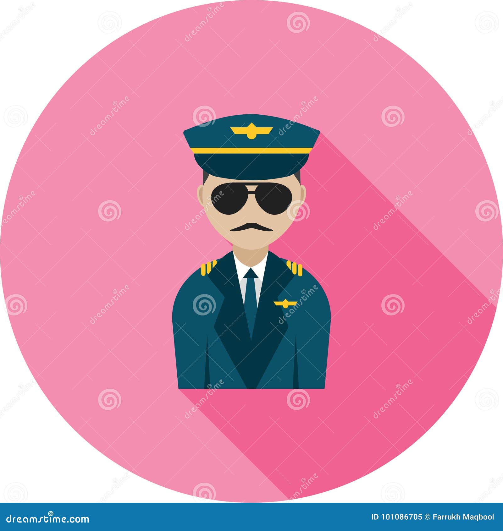 Flight Captain stock vector. Illustration of flight - 101086705