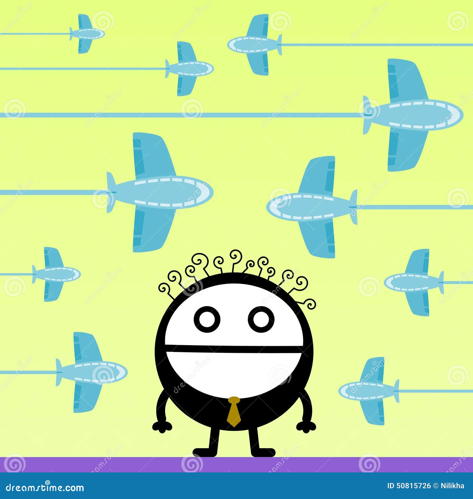 In flight stock illustration. Illustration of metaphor - 50815726