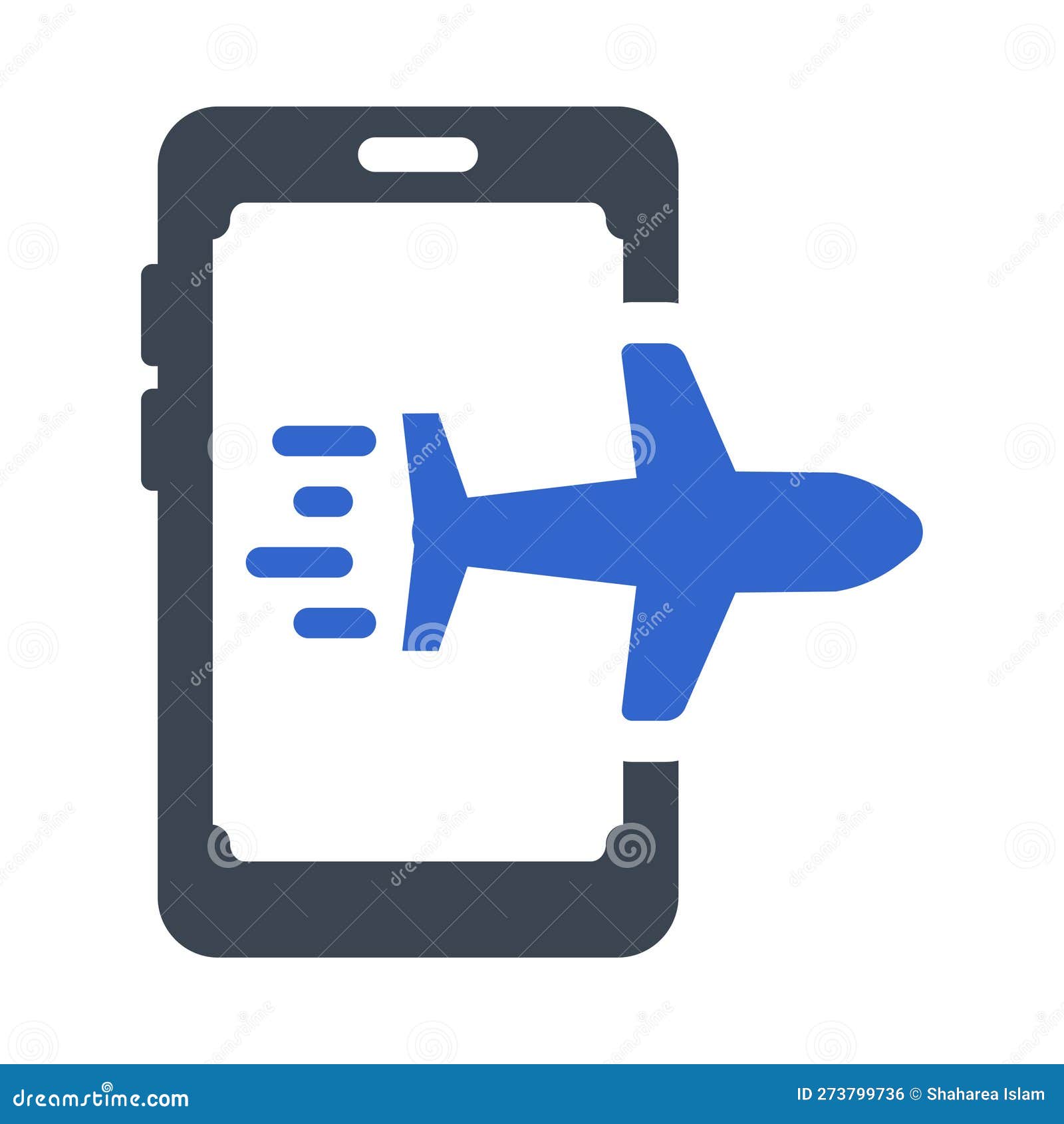Flight check in icon stock vector. Illustration of travel - 273799736