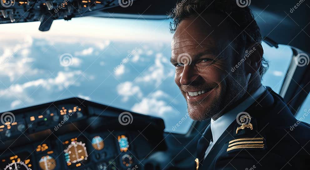 In-Flight Cockpit Experience Captured from Behind the Pilot S Seat ...