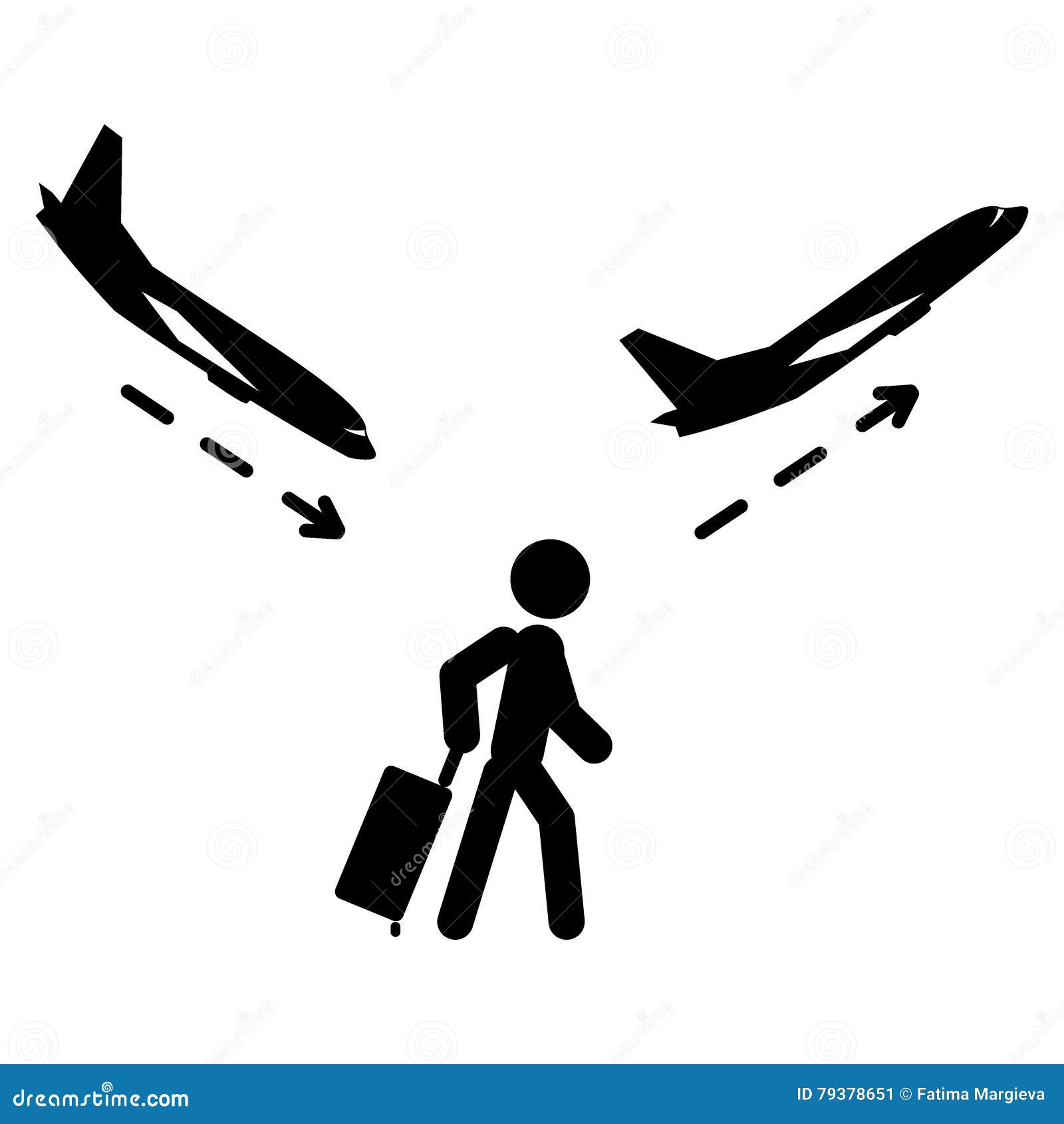 Flight connection icon stock vector. Illustration of custom - 79378651